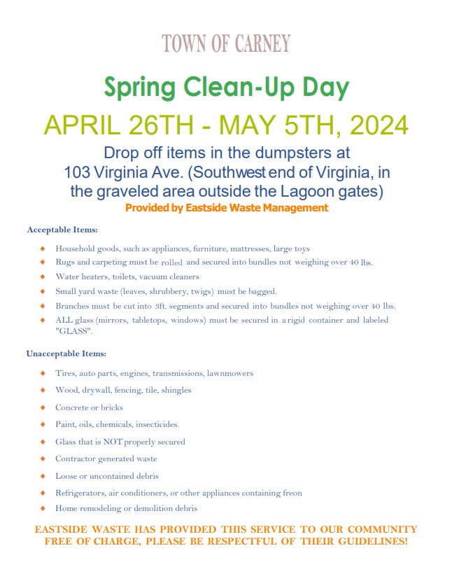 Recent News | Town of Carney